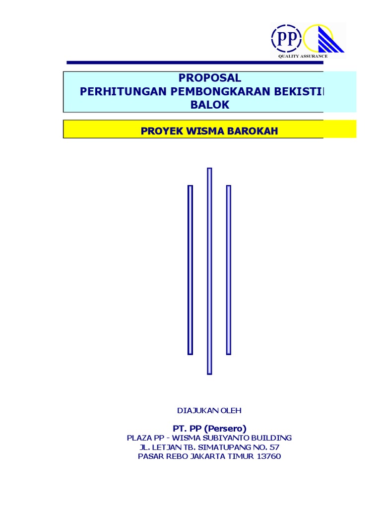 Pembongkaran Bekisting Balok Wisma Barokah | PDF