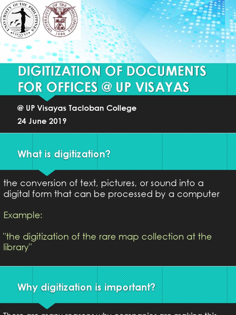 Digitization of Documents | PDF | Image Scanner | Computer File