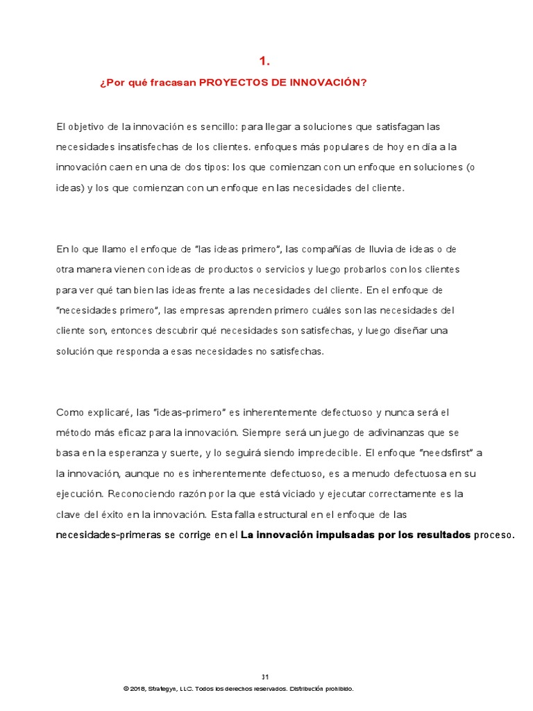Jobs To Be Done Book Ulwick Copia - En.es | PDF | Innovación | Marketing
