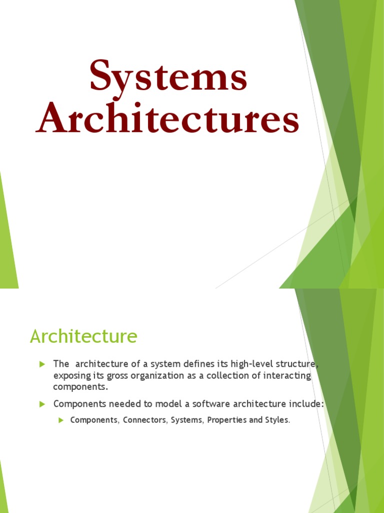Lecture 2 | PDF | Software Architecture | System