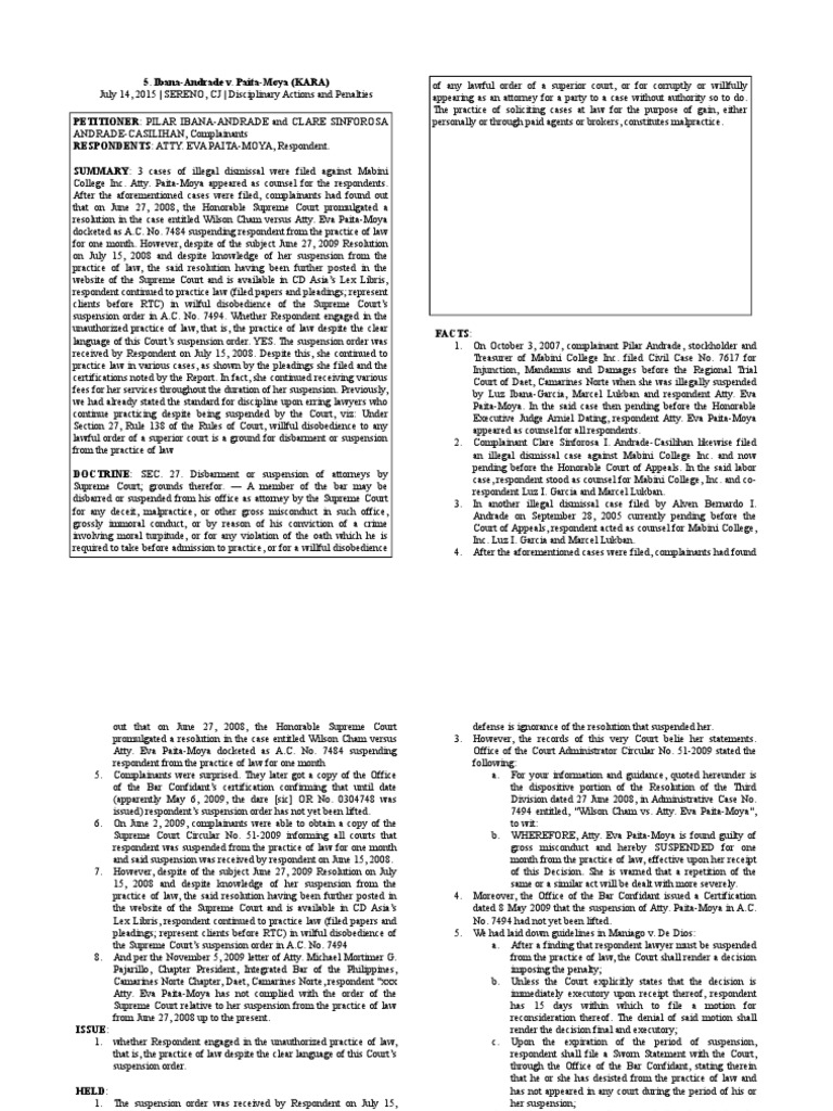 Digest Format | Download Free PDF | Disbarment | Practice Of Law