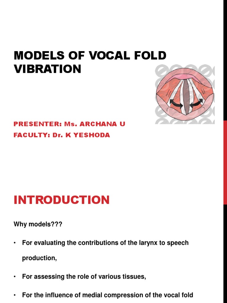 Models of Vocal Fold Vibration | PDF | Human Voice | Normal Mode