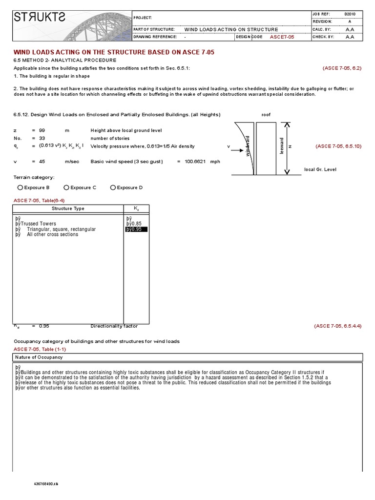 ASCE7 05 Wind | PDF | Windward And Leeward | Wound