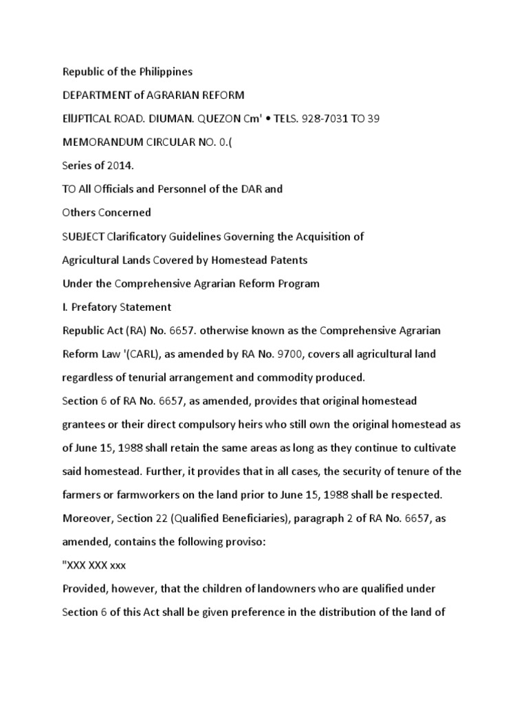 Homestead Patent | PDF | Common Law | Justice