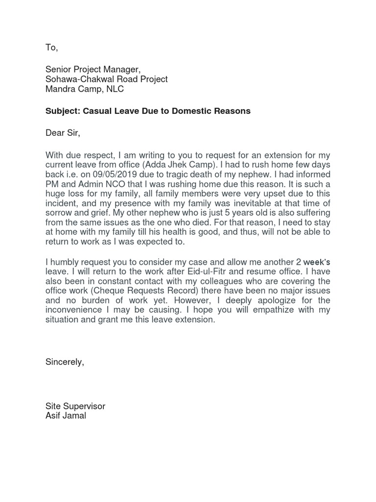 To, Senior Project Manager, Sohawa-Chakwal Road Project Mandra Camp ...