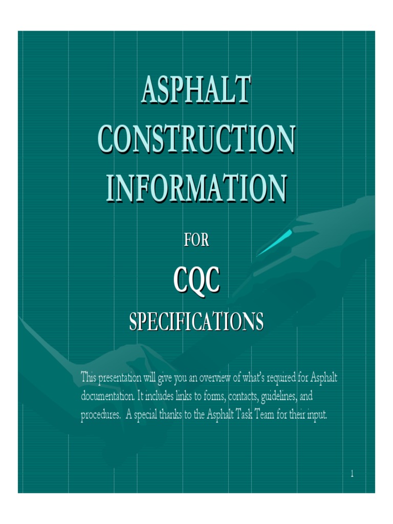Asphalt Construction Information | PDF | Road Surface | Specification ...