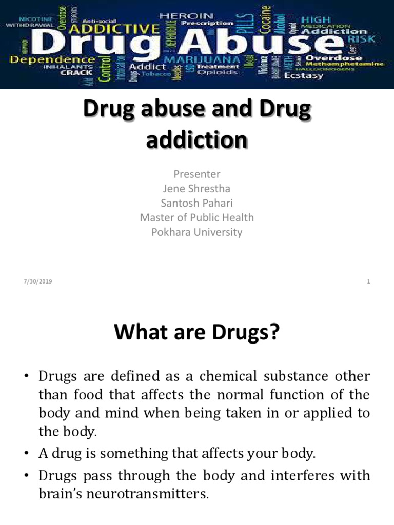 Understanding Drug Abuse and Addiction | PDF | Substance Abuse ...