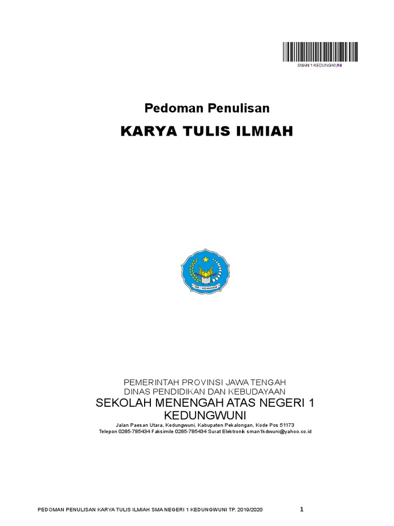 Pedoman Penulisan Kti - 2019 | PDF | Seni & Disiplin Bahasa | Kajian Bahasa Asing