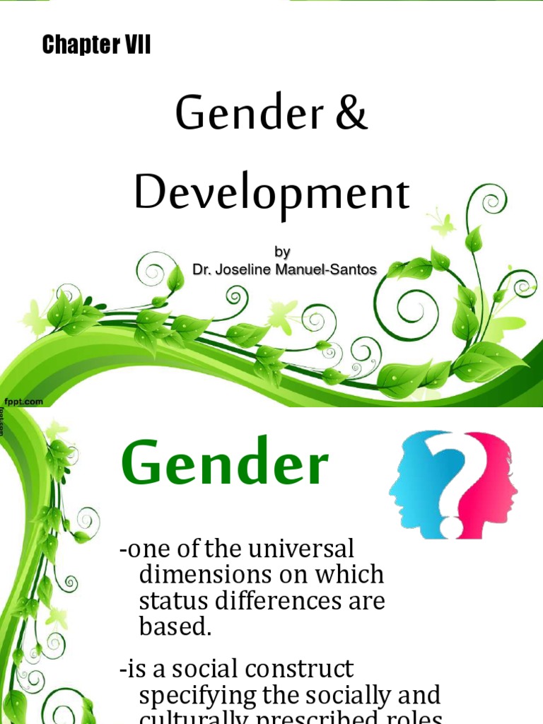 Gender & Development: by Dr. Joseline Manuel-Santos | PDF | Gender Role ...