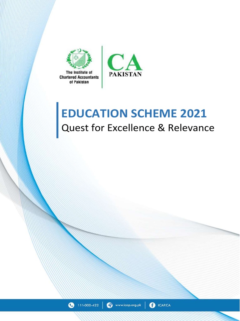 ICAP Education Scheme 2021 Overview | PDF | Accounting | Professional ...