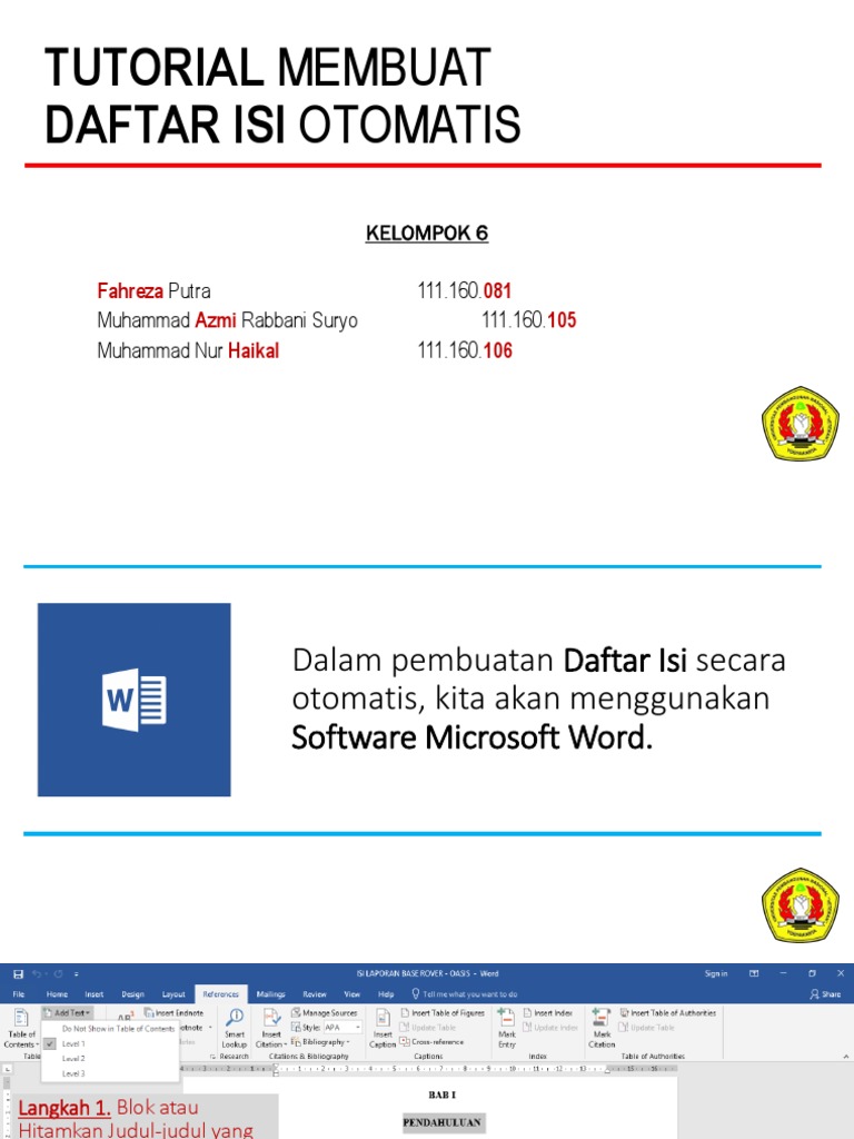 PPT Daftar Isi | PDF