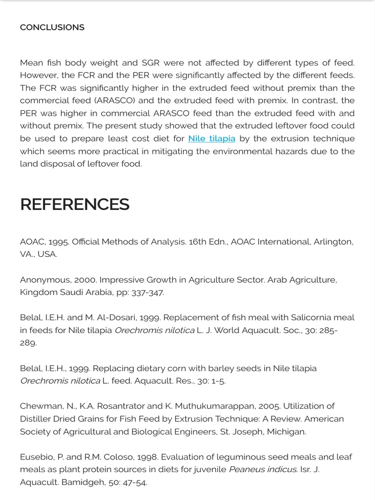 References: Conclusions | PDF | Wellness