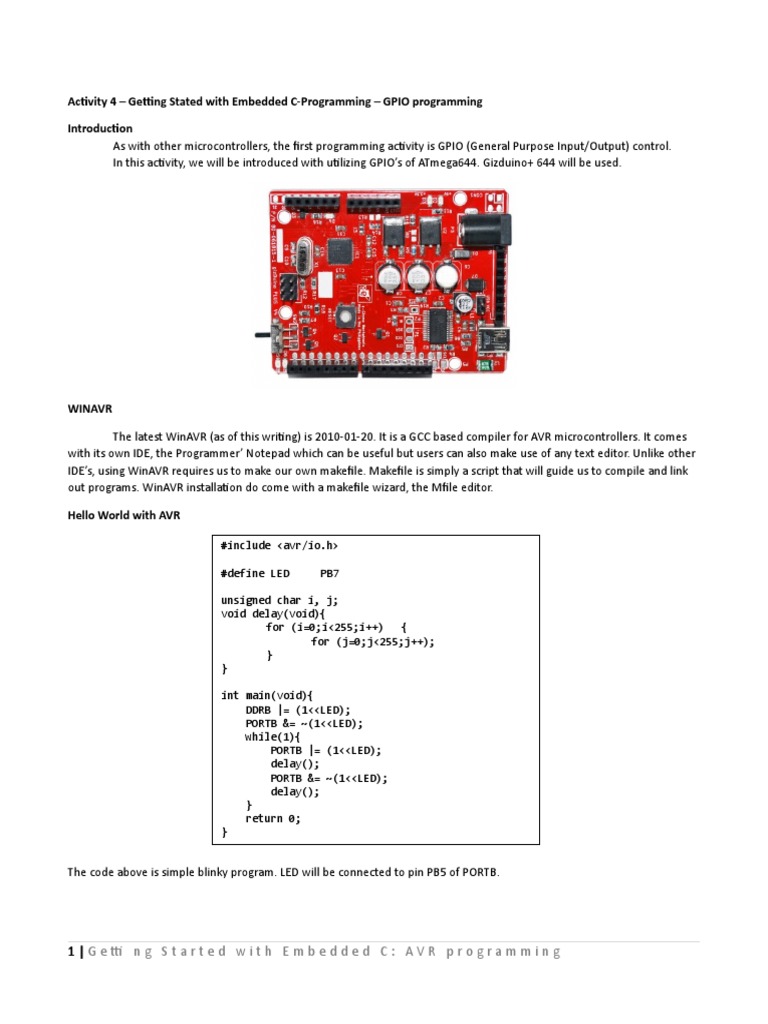 GPIO Programming | PDF | Digital Technology | Computer Architecture