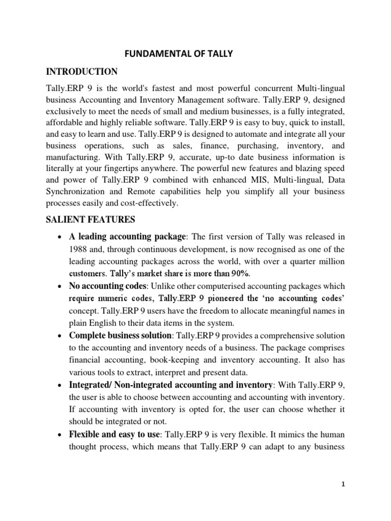 Fundamental of Tally | PDF | Debits And Credits | Computing