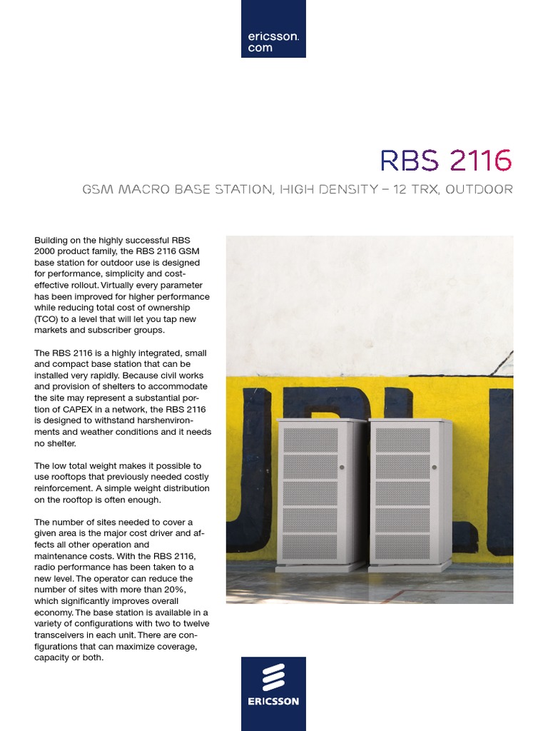 GSM Macro Base Station, High Density - 12 TRX, Outdoor | PDF | Power ...