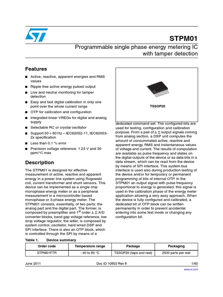 STPM 01 | PDF | Power Supply | Analog To Digital Converter
