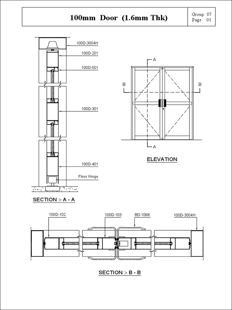 Alumex Door Detail | PDF