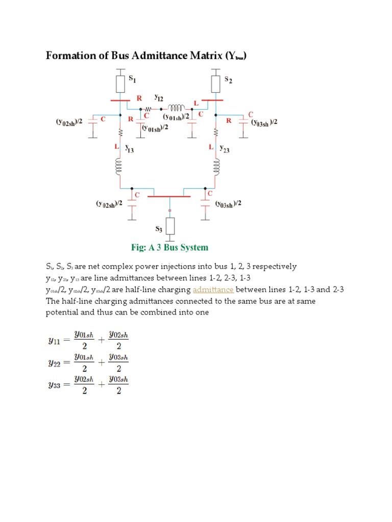 Power System Ybus Matrix Guide | PDF | Science & Mathematics