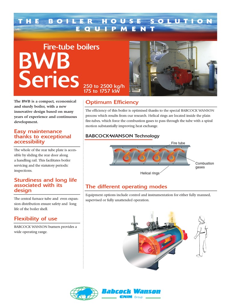 BWB Fire-Tube Boiler Overview | PDF | Boiler | Energy Technology