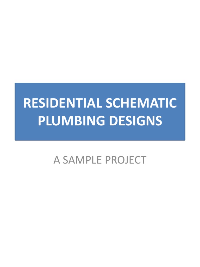 Residential Schematic Plumbing Designs | PDF
