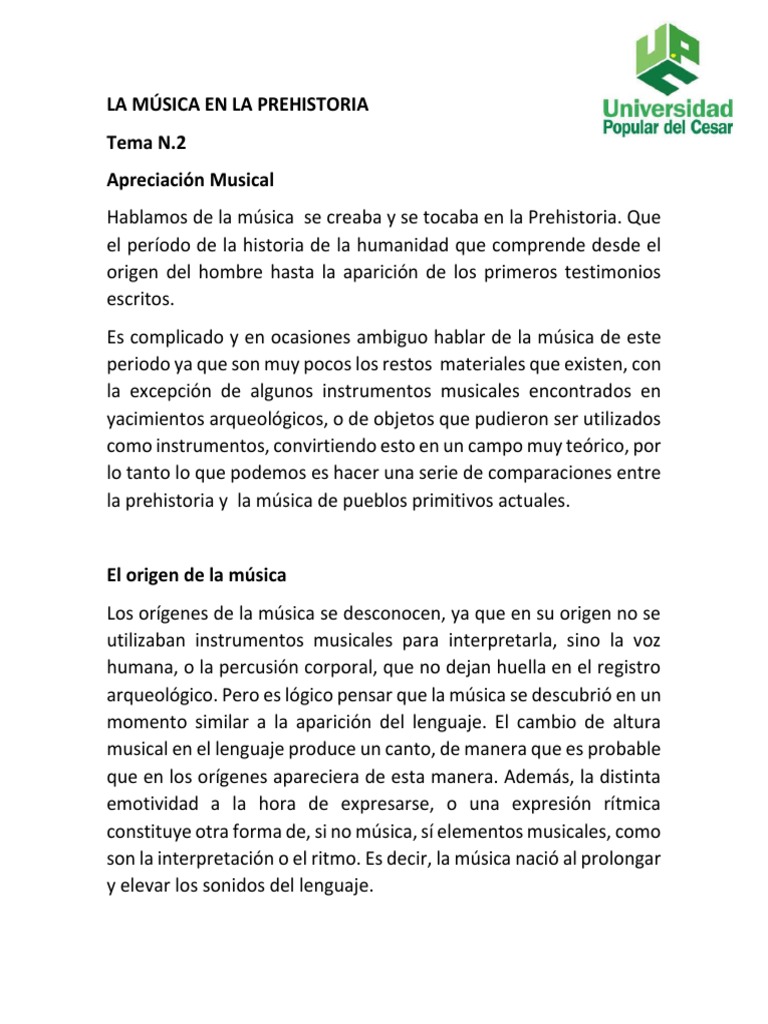 Música y Orígenes en la Prehistoria | PDF | Edad de Bronce ...