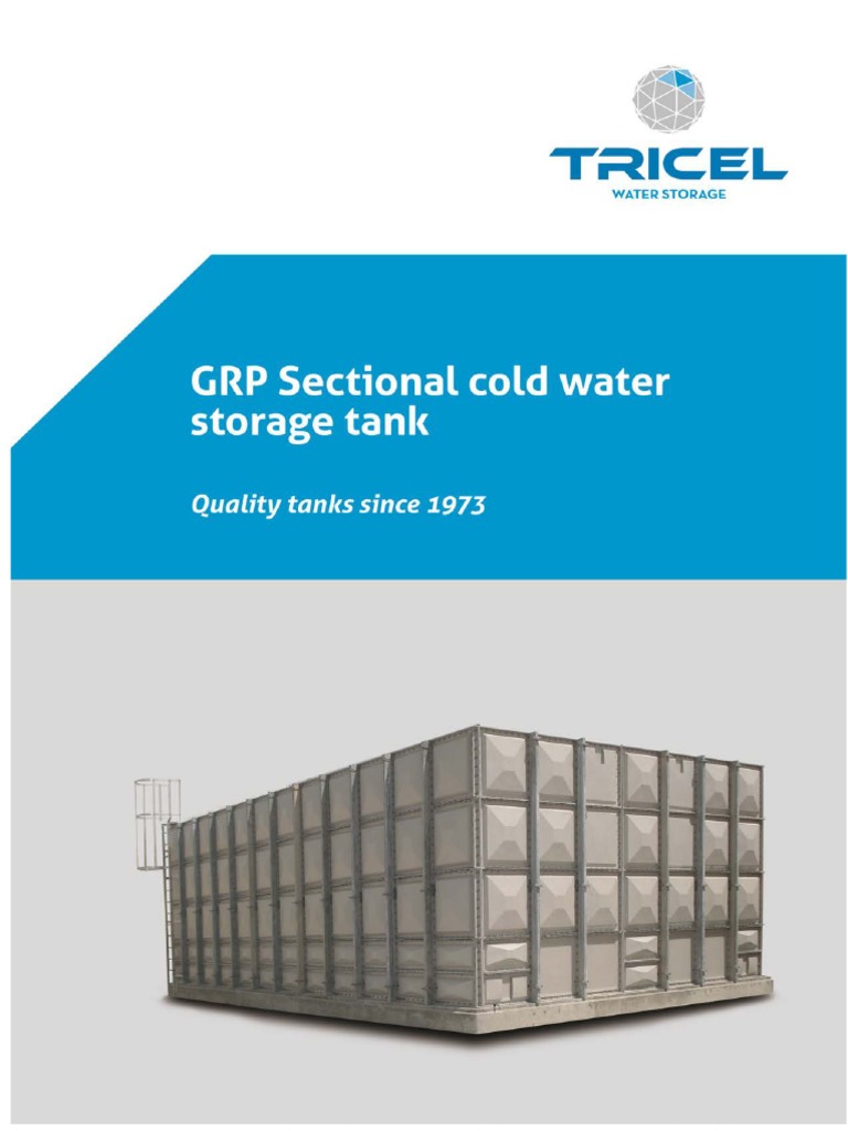 Sectional Water Storage Tank Manual1 PDF | PDF | Drinking Water | Pipe ...