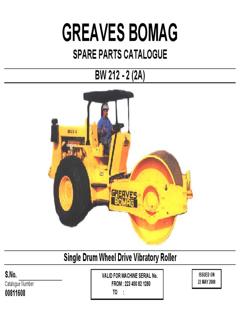 Part Cat-Soil Compactor BW 212 | PDF | Screw | Piston