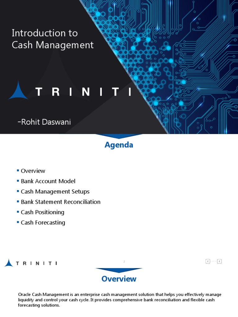 Introduction To Cash Management: Rohit Daswani | PDF | Accounts Payable ...