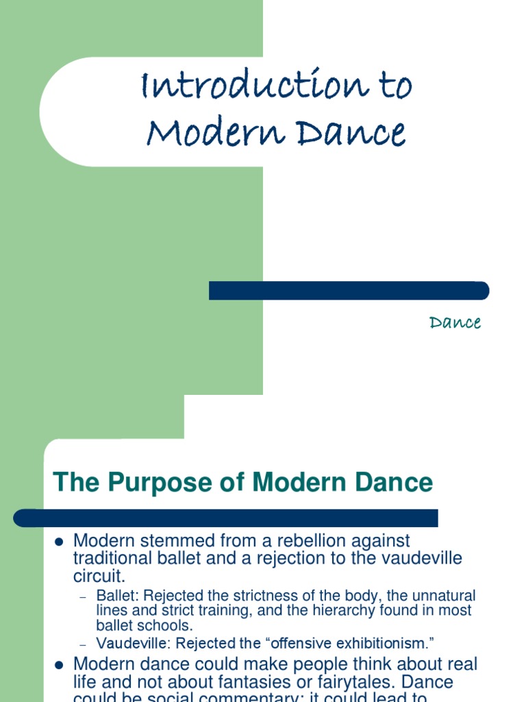 Modern Dance | PDF | Dances | Concert Dance