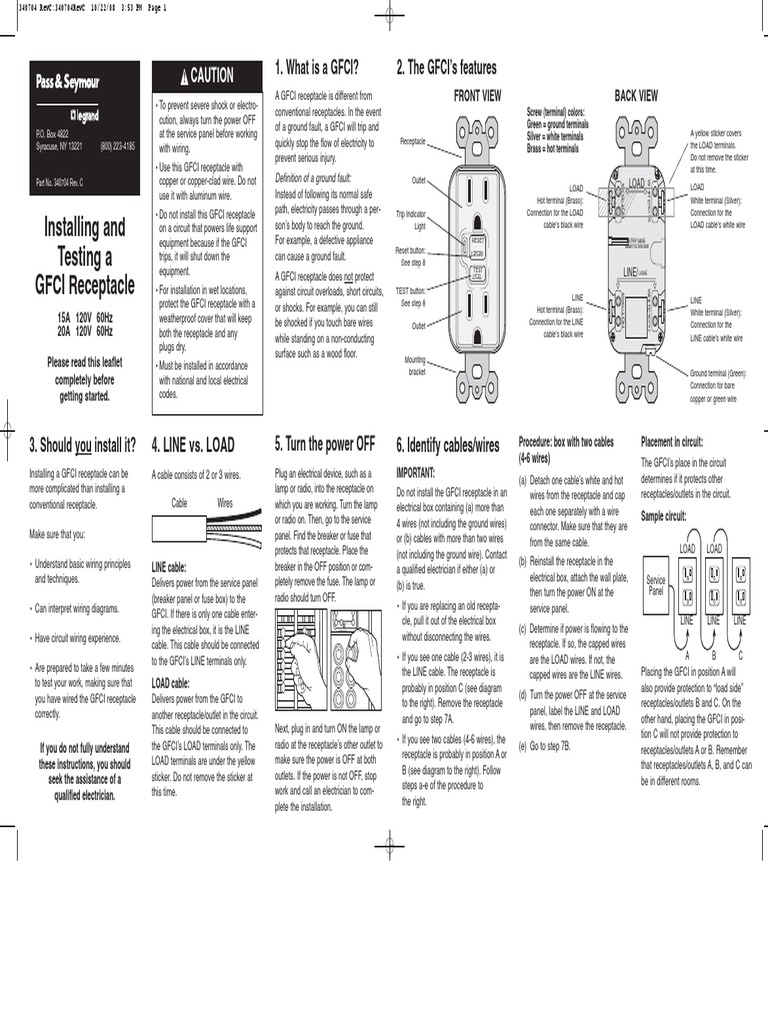 GFCI Installing & Testing | PDF | Electrical Connector | Implied Warranty