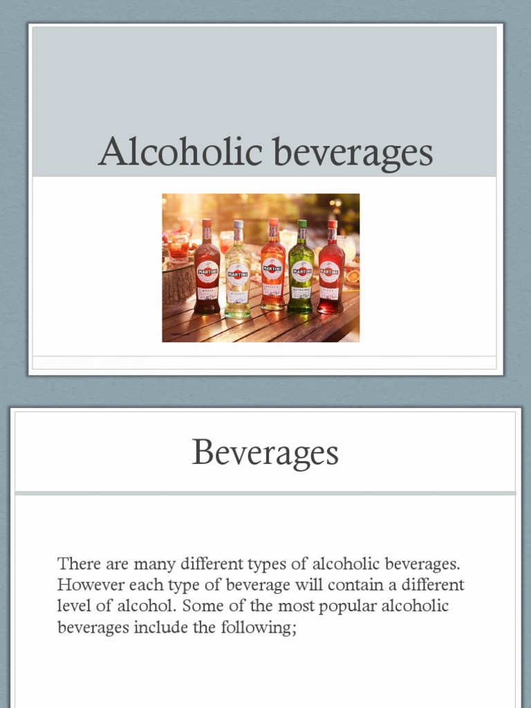 Types of Alcoholic Beverages Explained | PDF