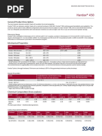Hardox 450 Data Sheet | PDF | Sheet Metal | Engineering Tolerance