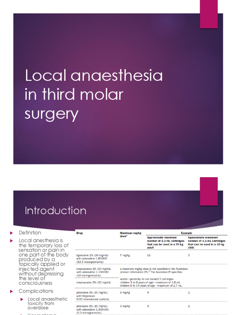 Articaine in Oral Surgery | PDF | Anesthesia | Surgery