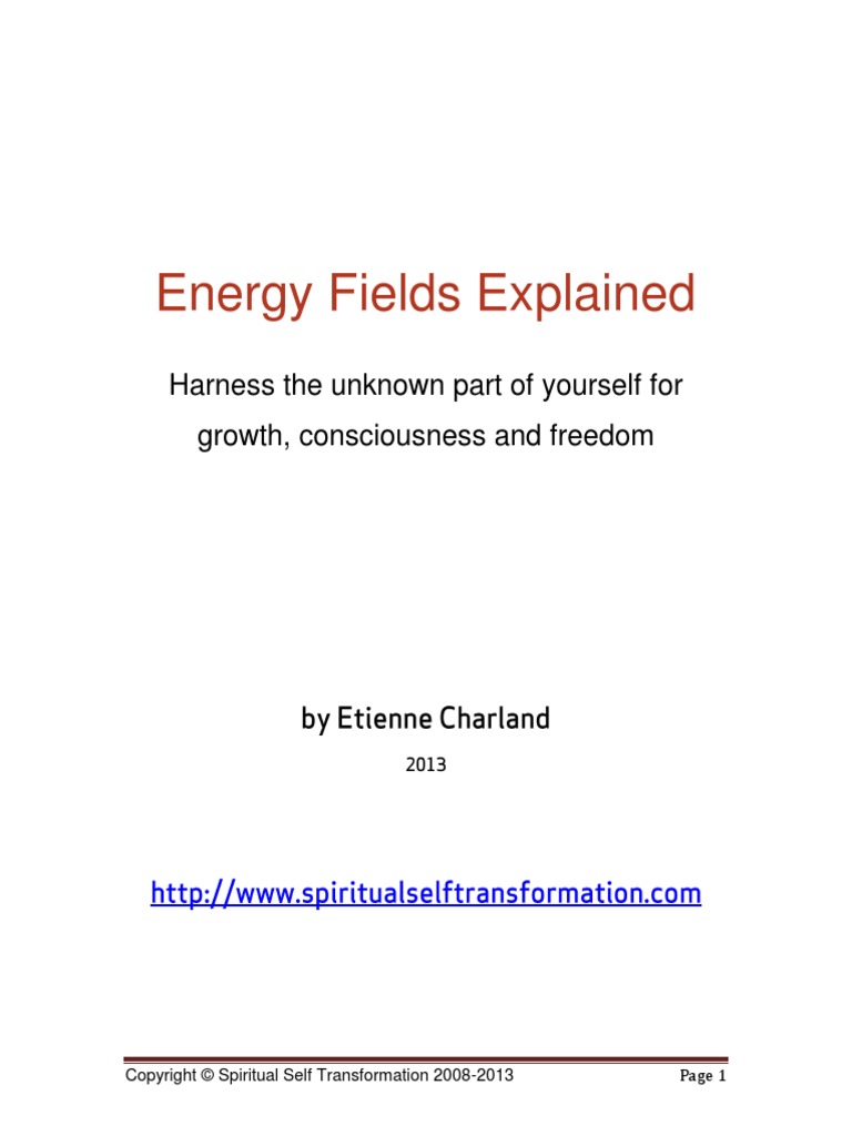 Energy Fields - DR David Hawkins | PDF | Chakra | Consciousness