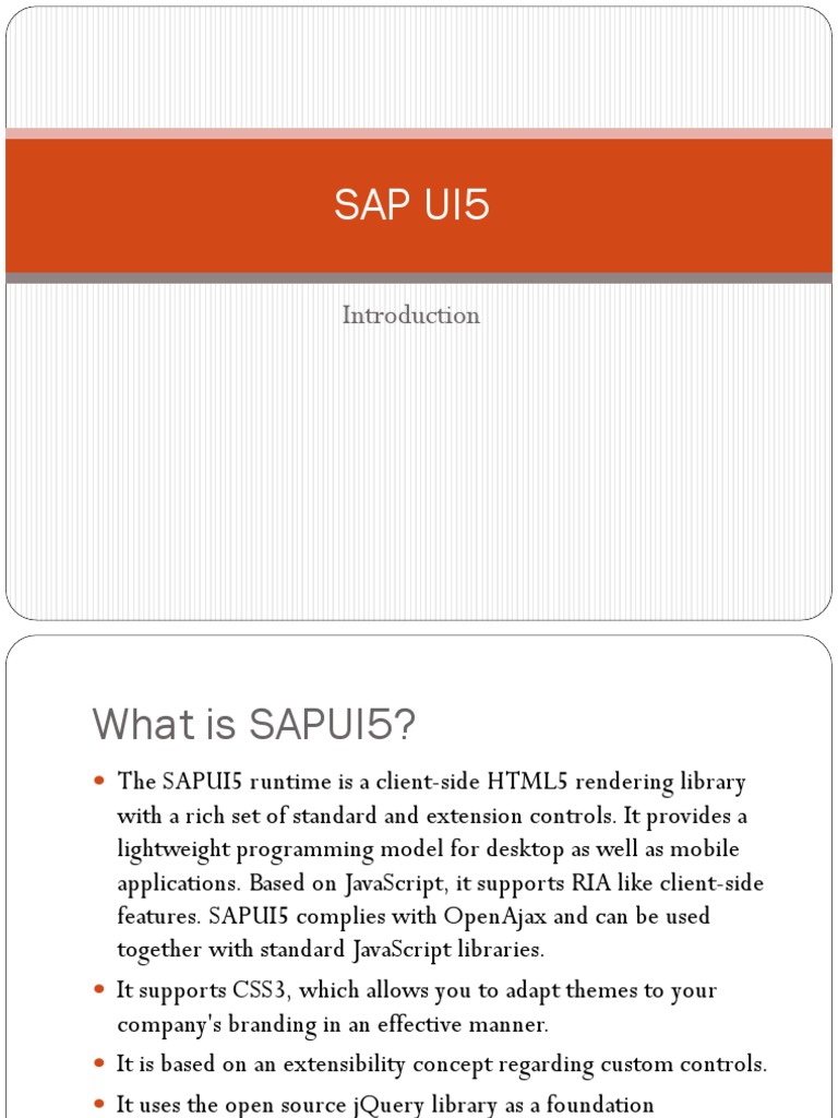 Sap Ui5 | PDF | Json | Model–View–Controller