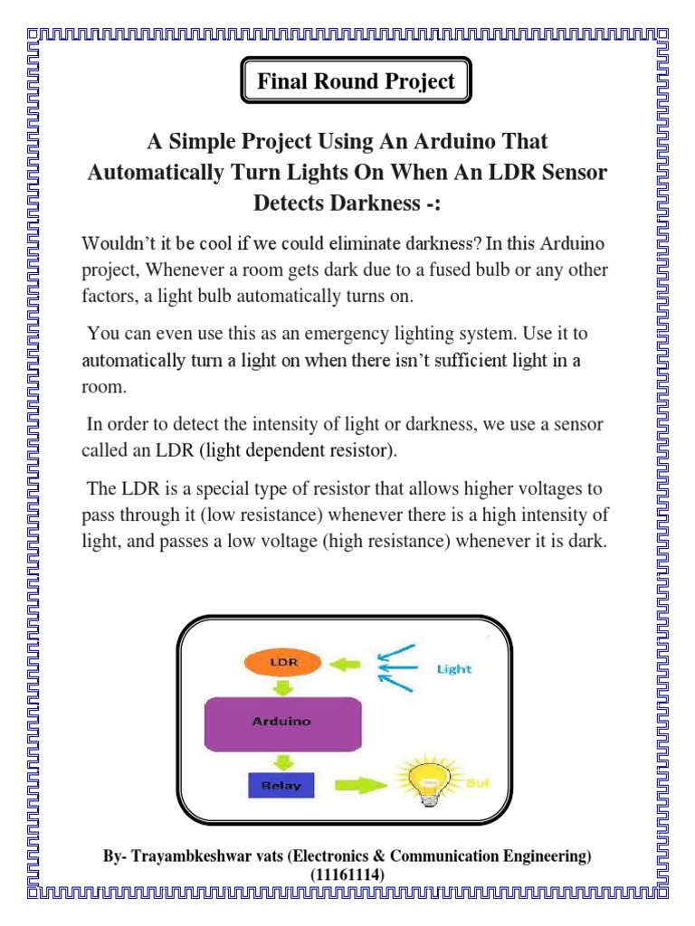 Iot Automatic Street Light | PDF | Arduino | Analog To Digital Converter