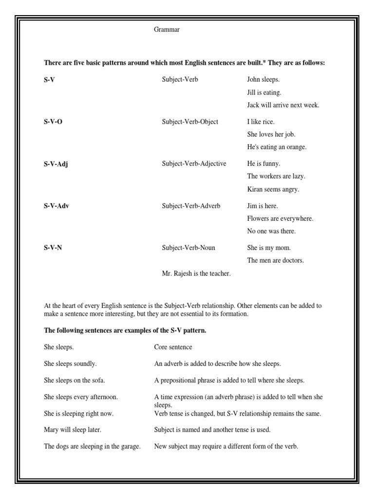 English Material - Review | PDF | Verb | English Grammar