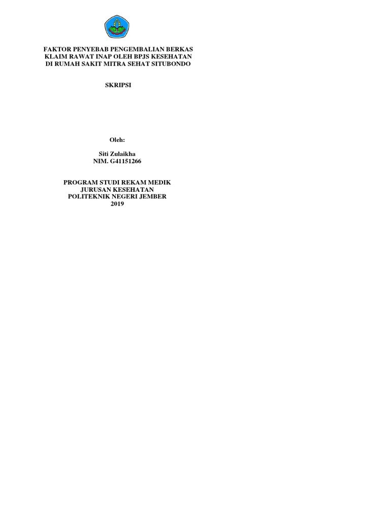 Sampul Zul - Skripsi | PDF