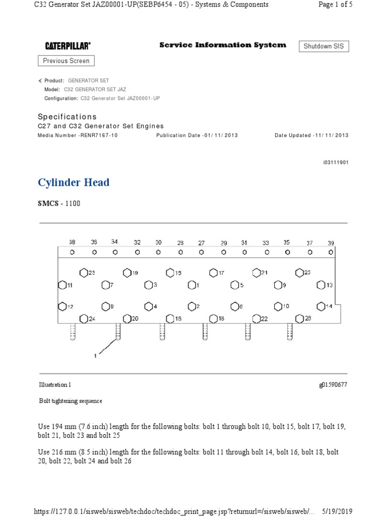 c32 Cylinder Head | PDF | Transportation Engineering | Engine Technology