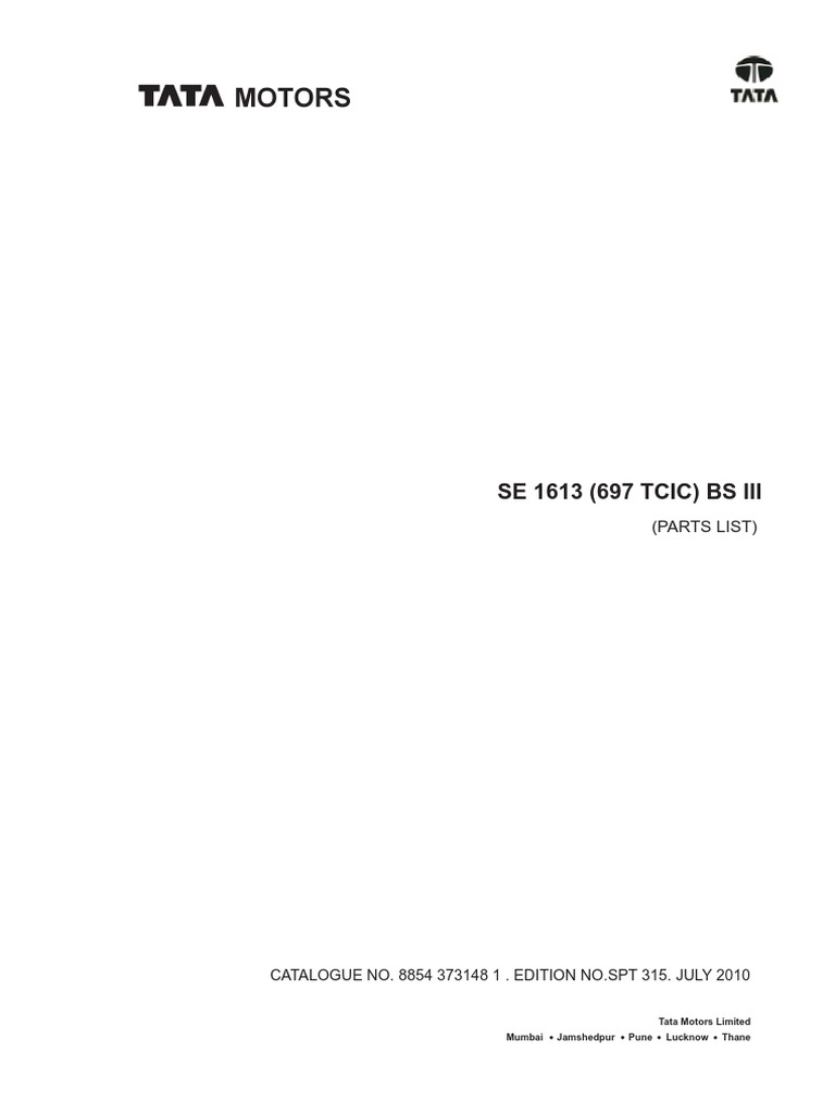 Catalogues$se1613 697 Tcic BS Iii | PDF | Turbocharger | Screw