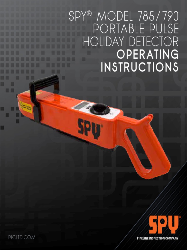 SPY Manual 785-790 Portable Holiday Detector FNLweb | PDF | Battery ...