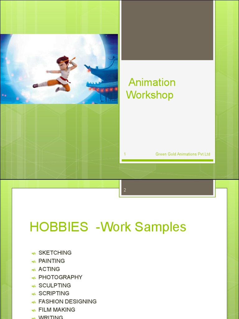 Animation Workshop: Green Gold Animations PVT - LTD 1 | PDF