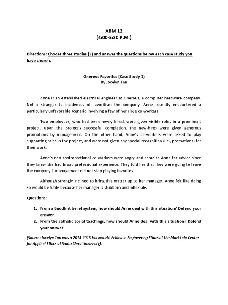 Abm 12 Case Studies April 2 Pdf Consent Privacy