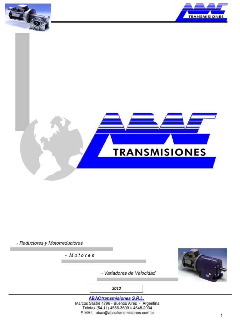 Reductores A Sin Fin y Corona RMI y A Engranajes STM | PDF | Tornillo ...