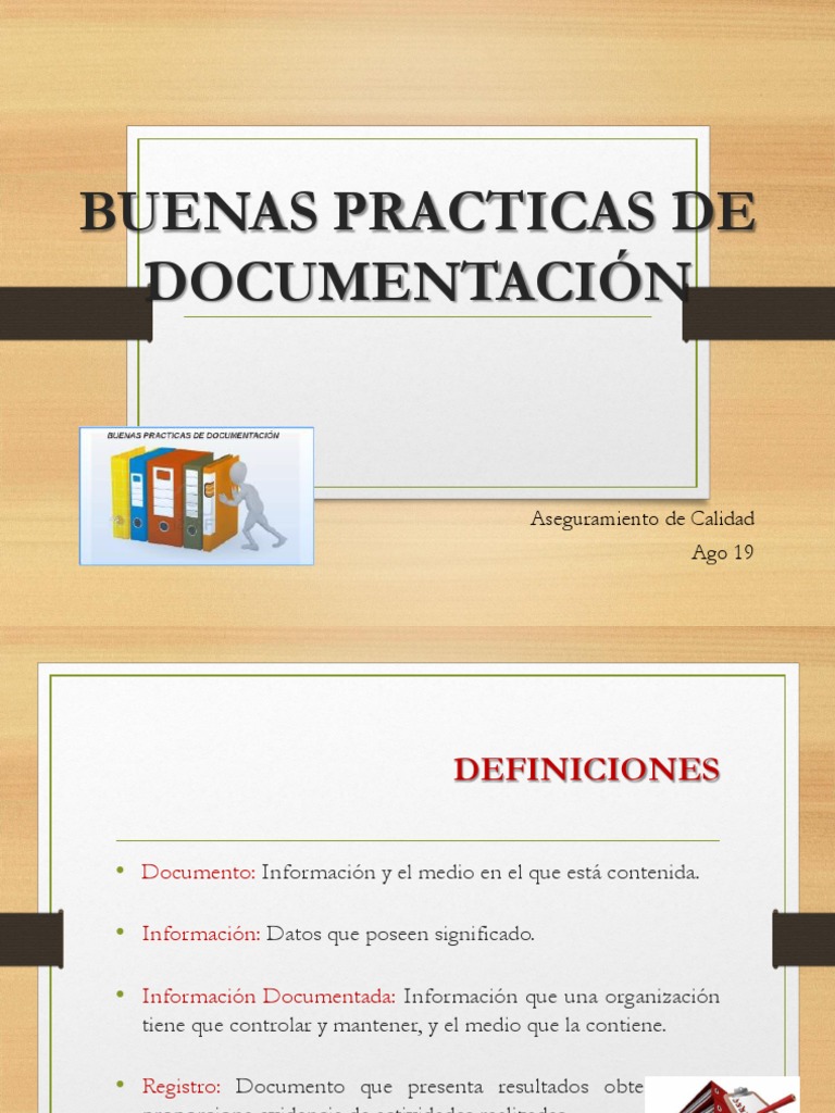 Buenas Practicas de Documentación | PDF | Información