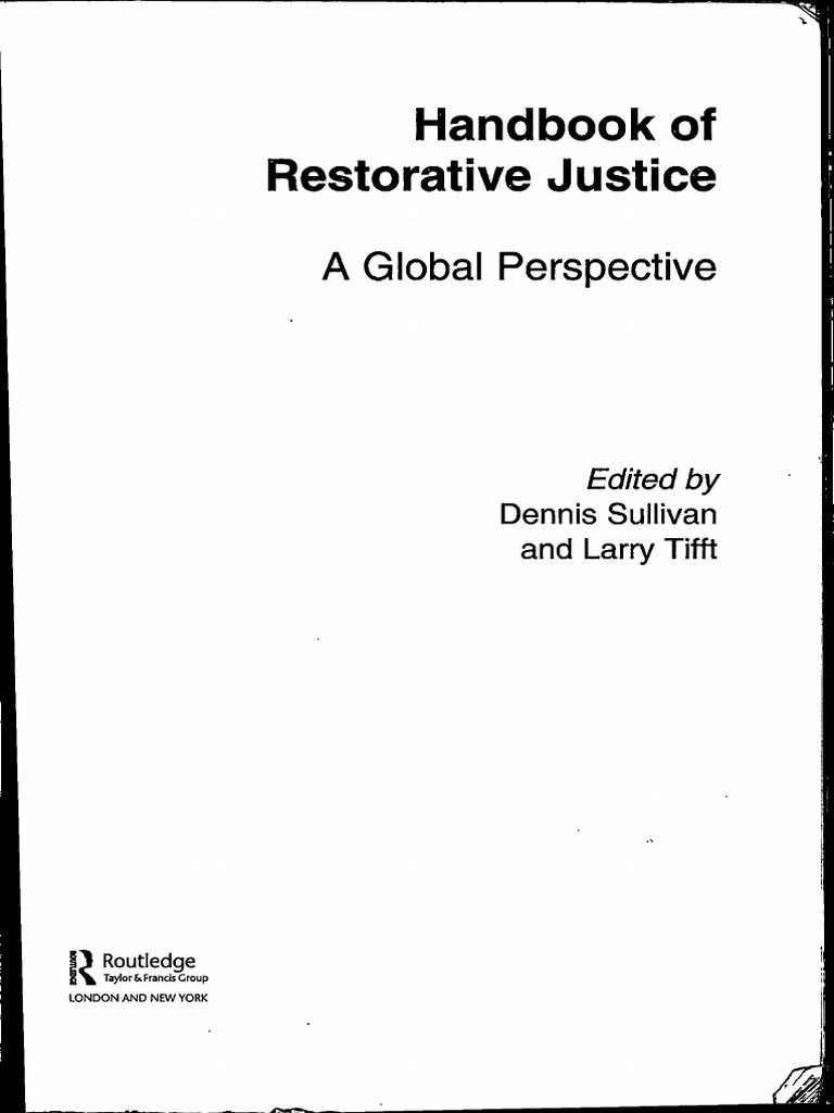 Handbook of Restorative Justice: A Global Perspective | PDF | Restorative Justice | Violence