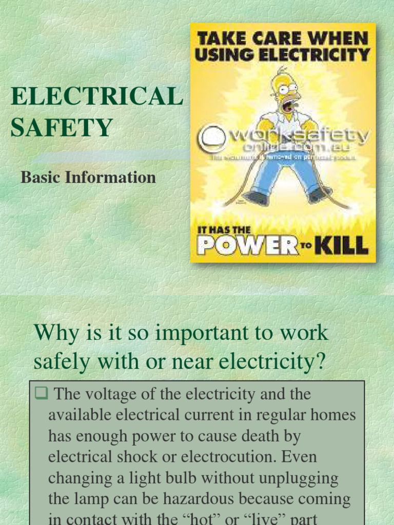Electrical Safety: Hazards and Precautions | PDF | Electricity | Hazards