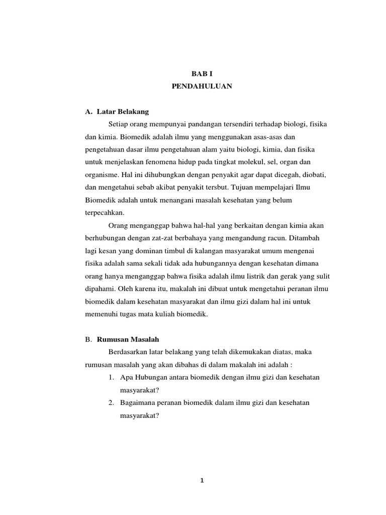 Biomedik | PDF | Kesehatan Holistik | Sains & Matematika
