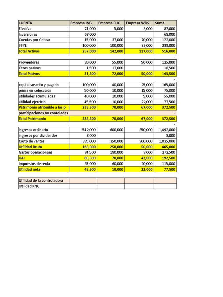 Taller 2 Consolidación de EEFF Junior | PDF | Business