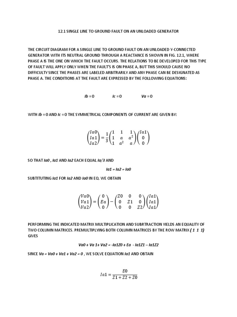 Ib 0 Ic 0 | PDF | Matrix (Mathematics) | Volt
